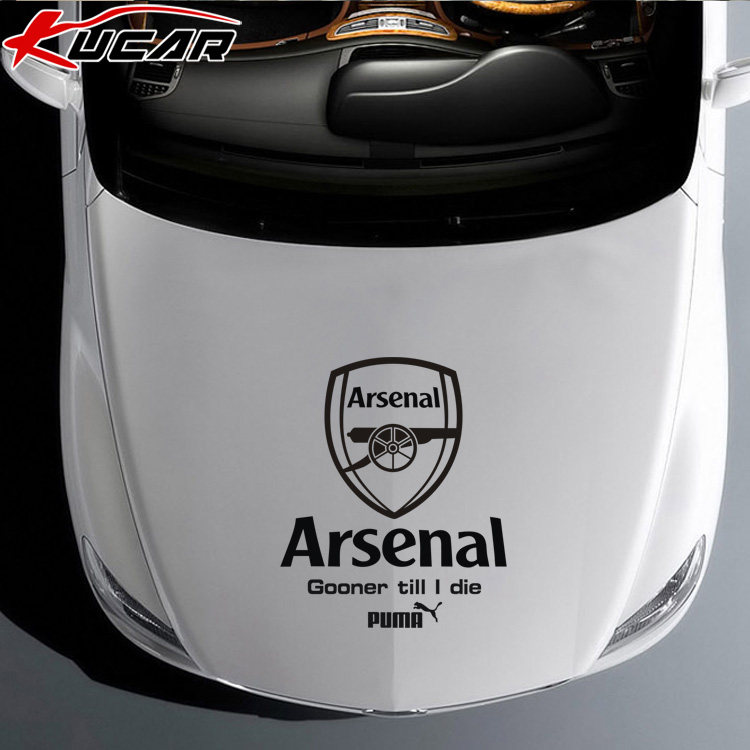 Sticker Ô Tô Arsenal - Logo Đội Vô Địch Champions League Kucar