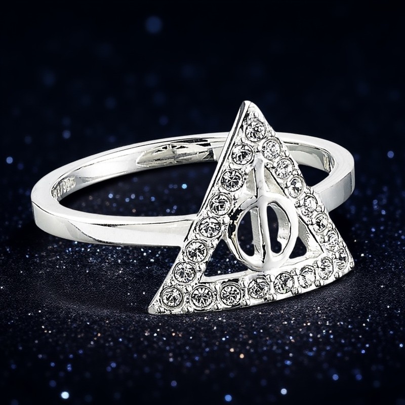 Harry Potter Deathly Hallows Ring - Sterling Silver - Thecarat