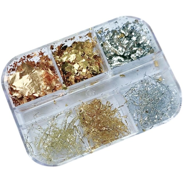 Ultra-thin gold foil fragments gold foil silk gold silver tin foil ...