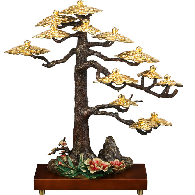 Ji Shanyuan Copper Money Tree Lucky Tree Ornaments Money Tree Home ...