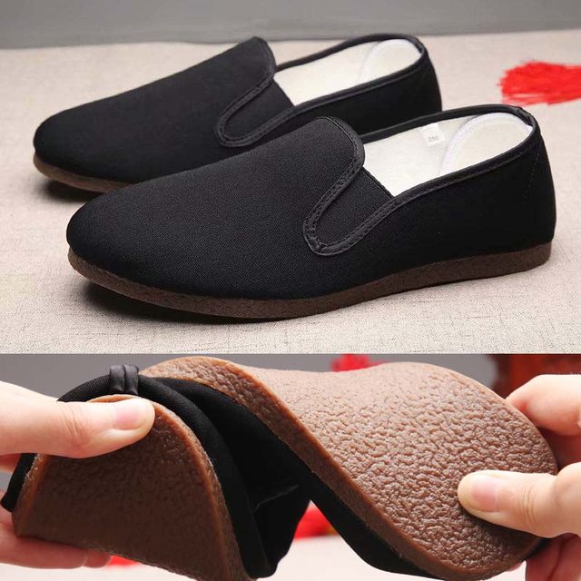 Taiheyuan old Beijing cloth shoes men's autumn beef tendon sole casual ...