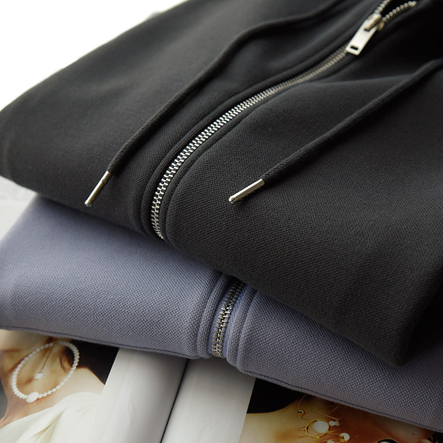 Thick Pearl Cotton Women's Zipper Hooded Jacket Cover Specker Sports ...