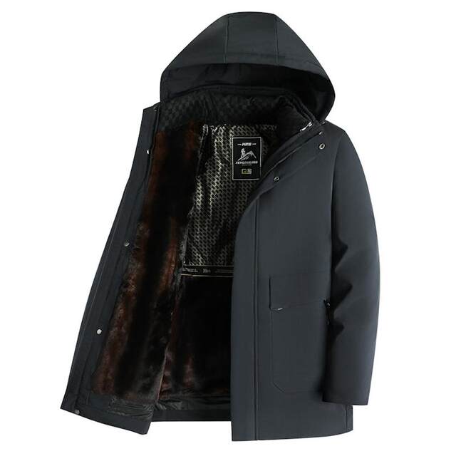 Woodpecker winter plus velvet thickened cotton coat for men can take ...