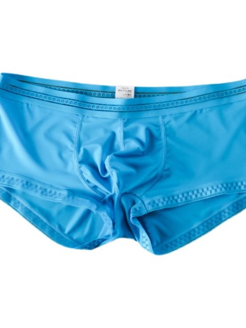 Summer new translucent ice silk underwear men's 2-pack net sexy men's ...