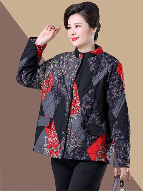Extra Large Size Winter Cotton Coat, Plus Size, for Middle-Aged and ...