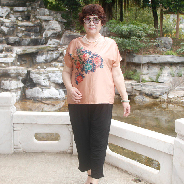 Qingcang middle -aged and elderly women's clothing Xiaxiang Yunyun ...
