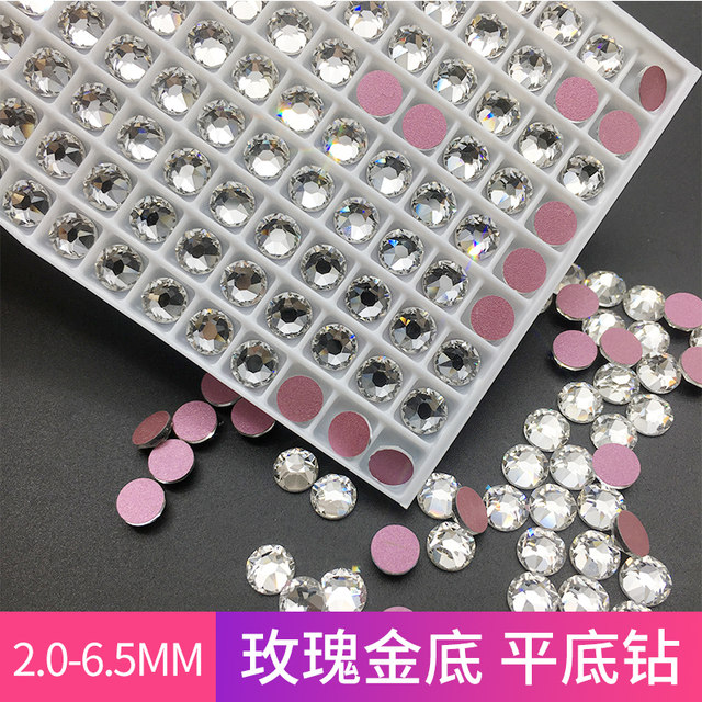 Special quality flat bottom diamond imitation Austrian diamond nail art ...