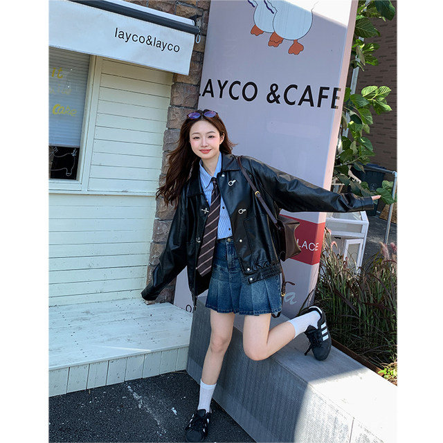 Loyal dog Xiao Ba pear-shaped homemade black short jacket autumn wear ...