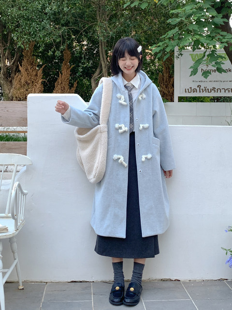 Loyal Dog Small Eight Pear-shaped Homemade X-Long Duffle woolen Coat ...