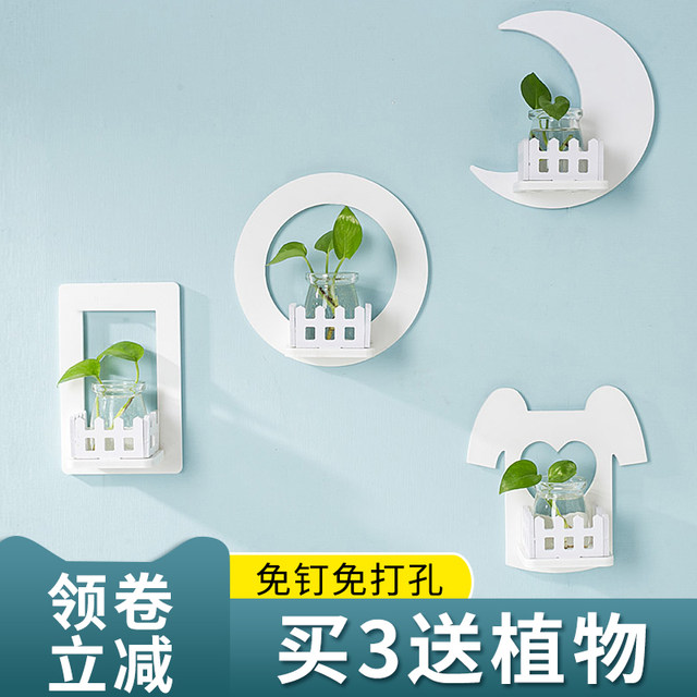 Creative wall rack wall flower rack hydroponic plant wall hanging wall ...