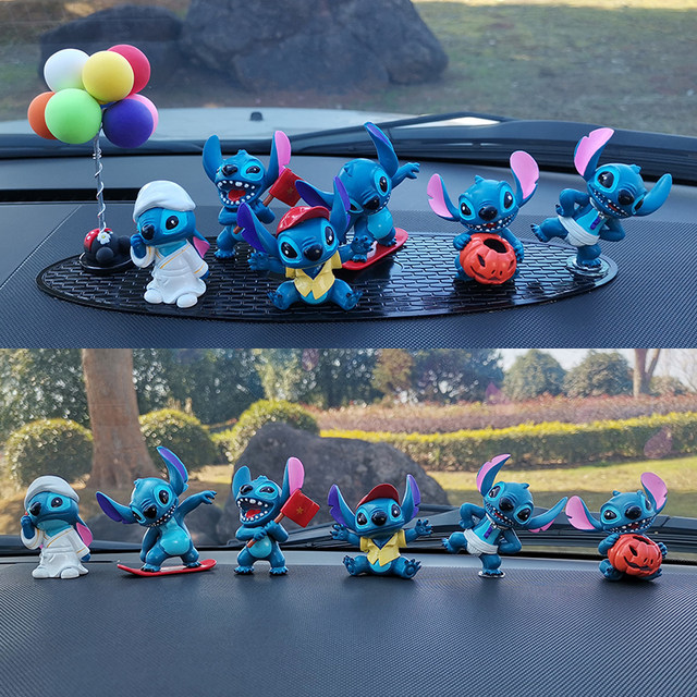 Stitch car decorations, cute dolls, cartoon Lilo and Stitch car central ...