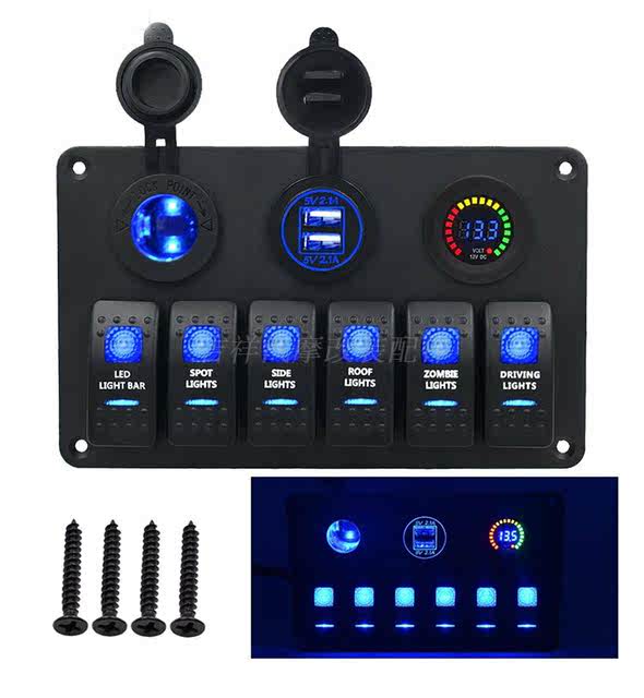 Yacht switch panel accessories with USB power socket, ship modification ...