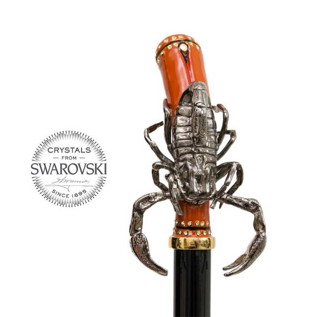 Italian Pasotti gentleman luxury scorpion crystal cane Personal crystal custom gift exclusive ...