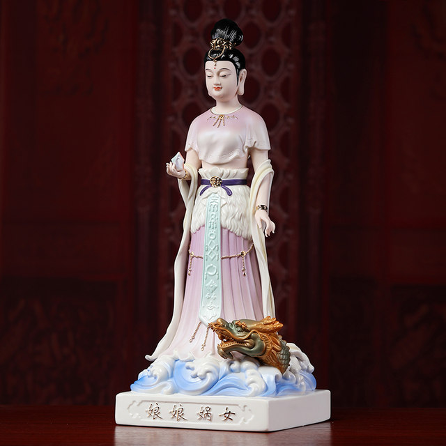 Dai Yutang Ceramic Figurine, the Statue of Empress Nuwa, the Goddess of ...