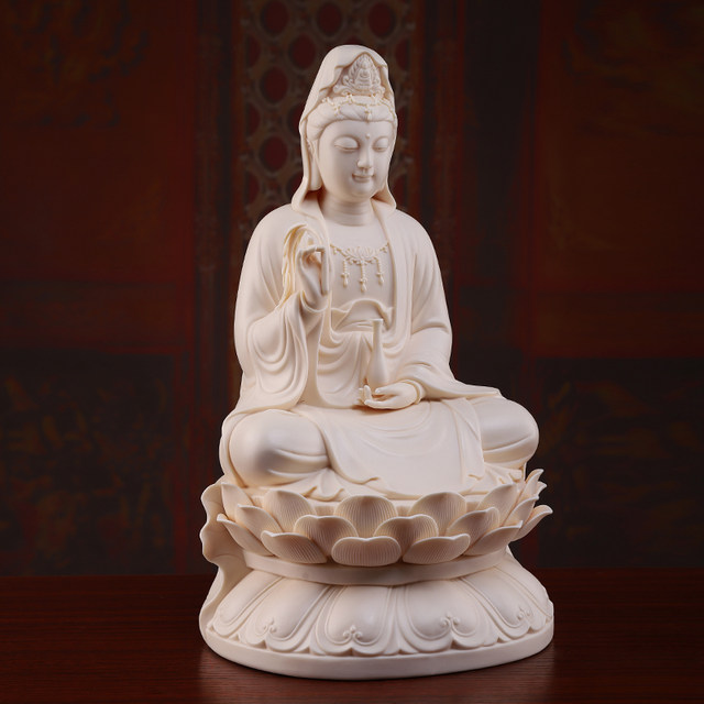 Dai Yutang Ceramic Ornaments """"Zheng Sitting Lotus Guanyin Elegant ...