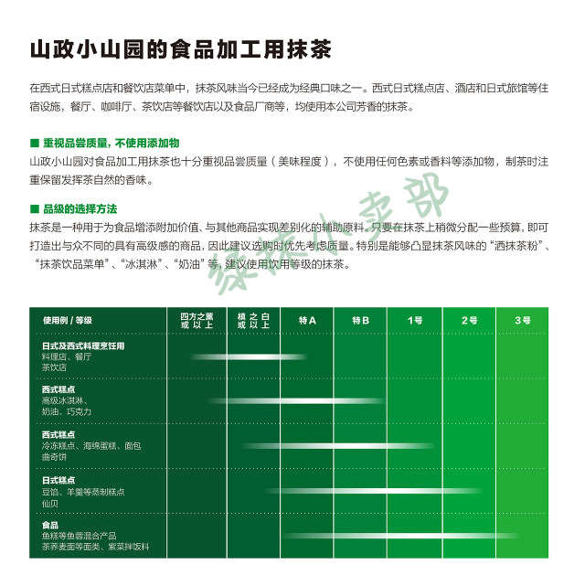 Japan's original Ujiyama Zhengte A matcha powder 100g cake raw material ...