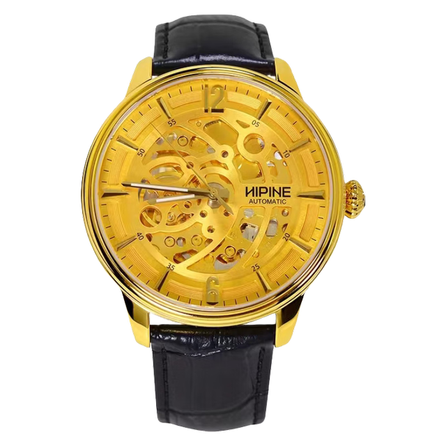 Shipney gold watch 999 pure gold mechanical watch imported movement ...