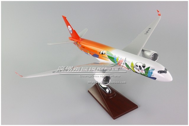 China Sichuan Airlines Airbus A350-900 Panda painted resin simulation ...