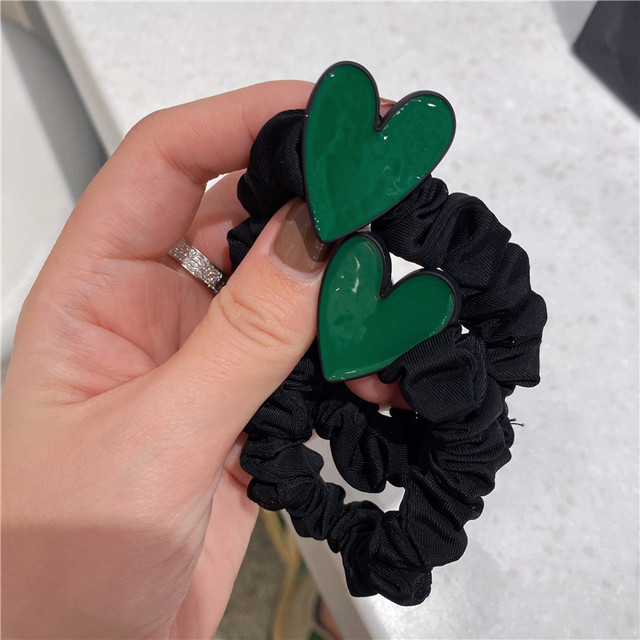 Dongdaemun same style net red green love hair rope small intestine hair ...