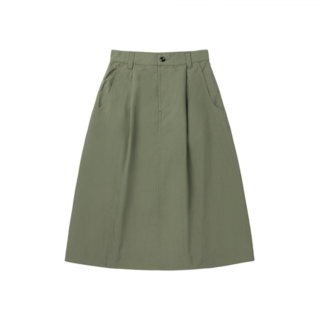 VMCL Japanese Retro Outdoor Commuting Workwear Skirt Women's Solid ...