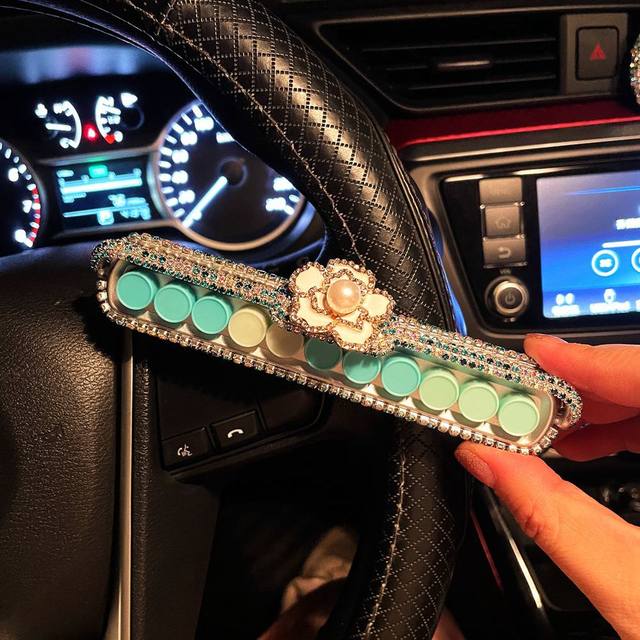 New diamond-encrusted parking number plate, temporary car moving ...