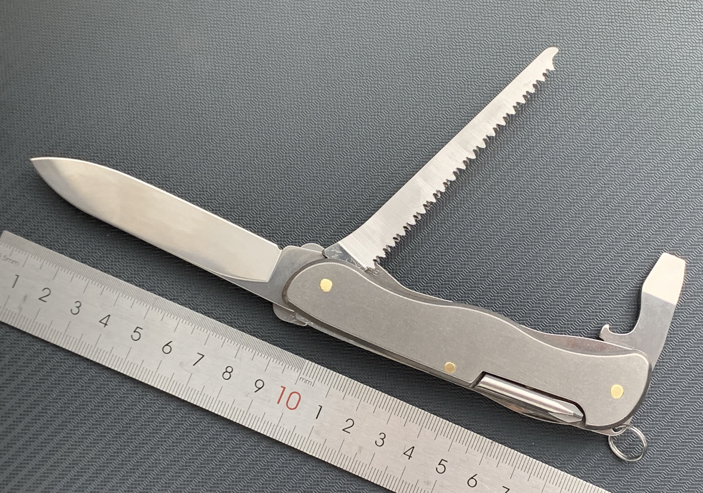 Titanium handle 111mm Swiss Army Knife Custom