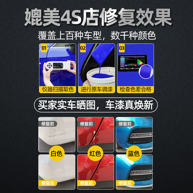 Changan Automobile self-painting cs75 pearl white touch-up paint cs55 ...