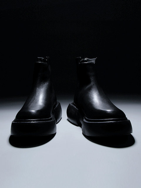 New spring Chelsea boots men's short boots men's shoes high top casual ...