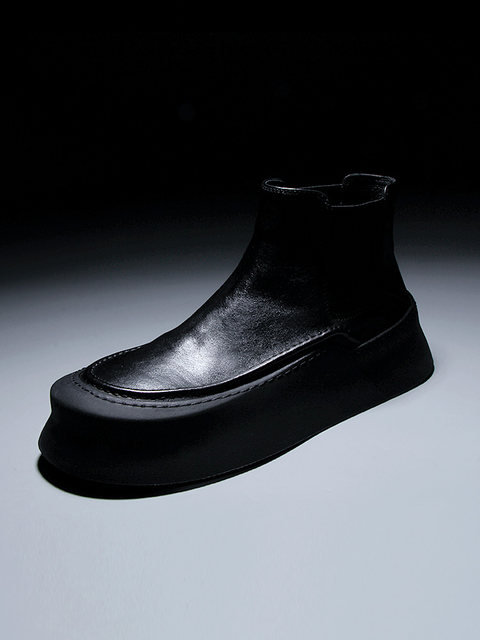 New spring Chelsea boots men's versatile retro casual high-top men's ...