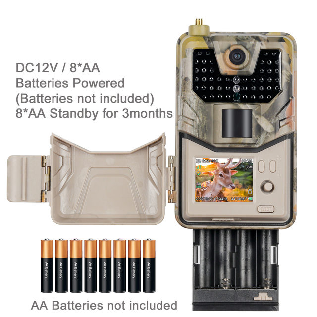 36MP4K4G hunting camera HC-900Pro with APP Support LIVE VIDEO/FTP/mail