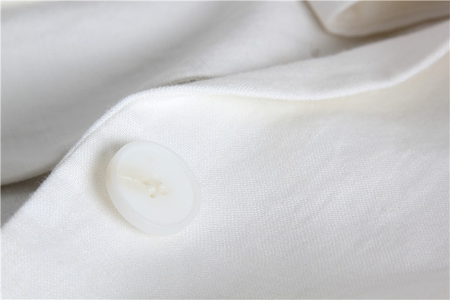 Workplace business attire ~ Slim fit one button cuffable sleeves white ...