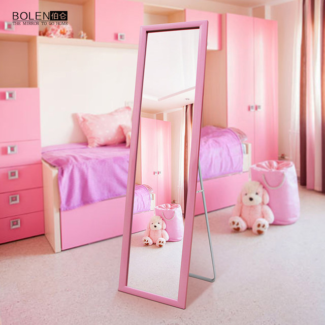 BOLEN simple full-length mirror, full-length mirror, mobile fitting ...