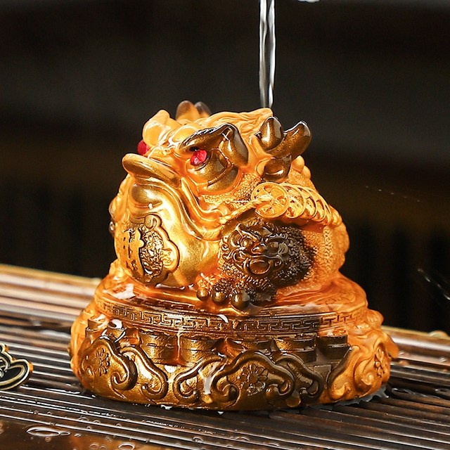 High -grade tea to play golden toad tea pets can grow color -changing ...