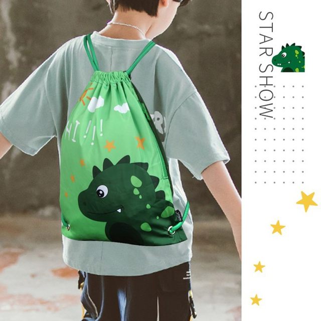 GOX children's drawstring folding backpack drawstring backpack cartoon ...