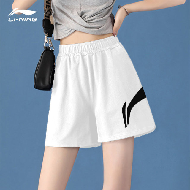 Li Ning sports shorts women's 2024 summer five-point breathable quick ...