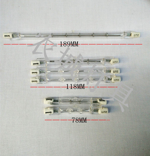 Philips R7S sun lamp tube 1000W iodine tungsten lamp tube 500W halogen ...