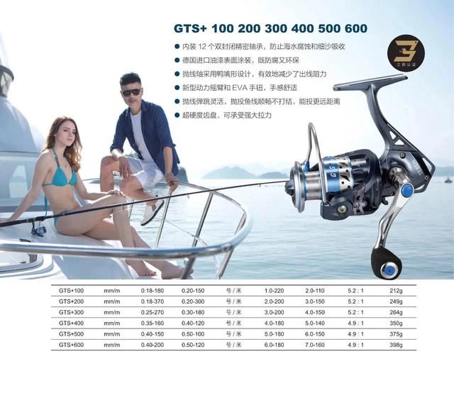 Special Ben gapless GTS fishing wheel 13-axis all-metal wire wheel rock ...