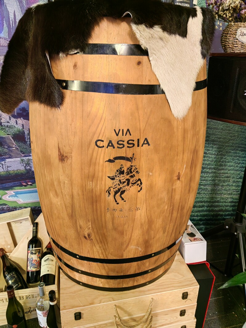 Danxiangyi Wine Barrel Storage Cabinet - Decorative Oak Barrel for Red Wine