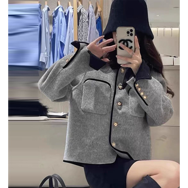 Xiaoxiangfeng short woolen coat for women 2024 autumn and winter new style high-end and super ...