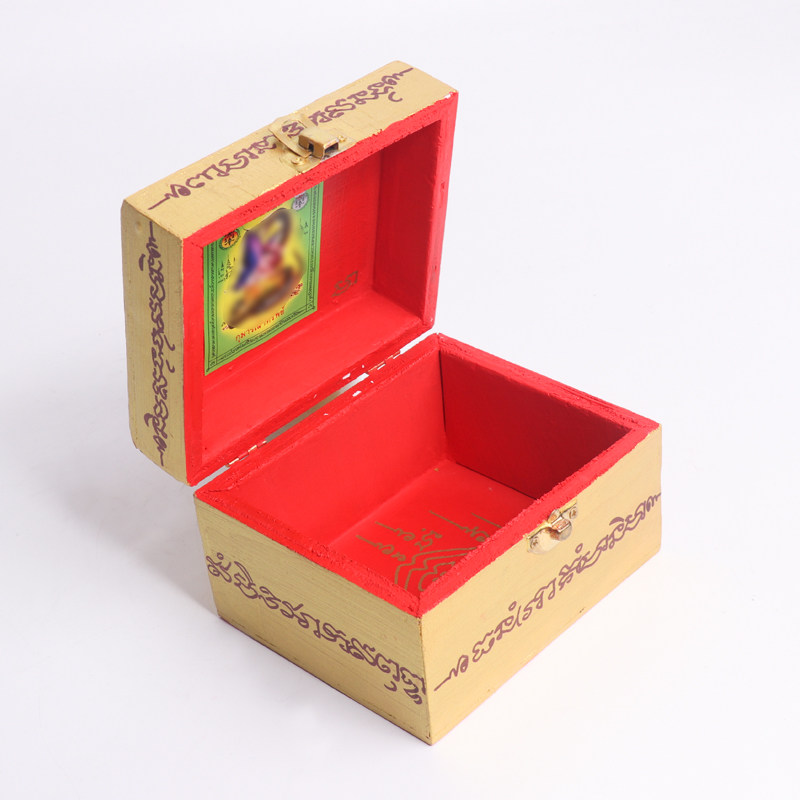 Thai Buddha amulet Long Phor Song 2566 Buddha amulet storage box wooden ...