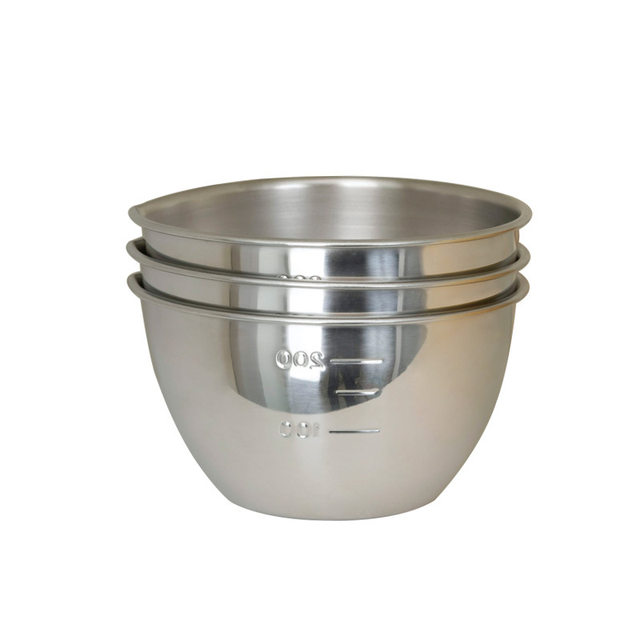 304 stainless steel kitchen baking cooking basin scale 3 packs of ...