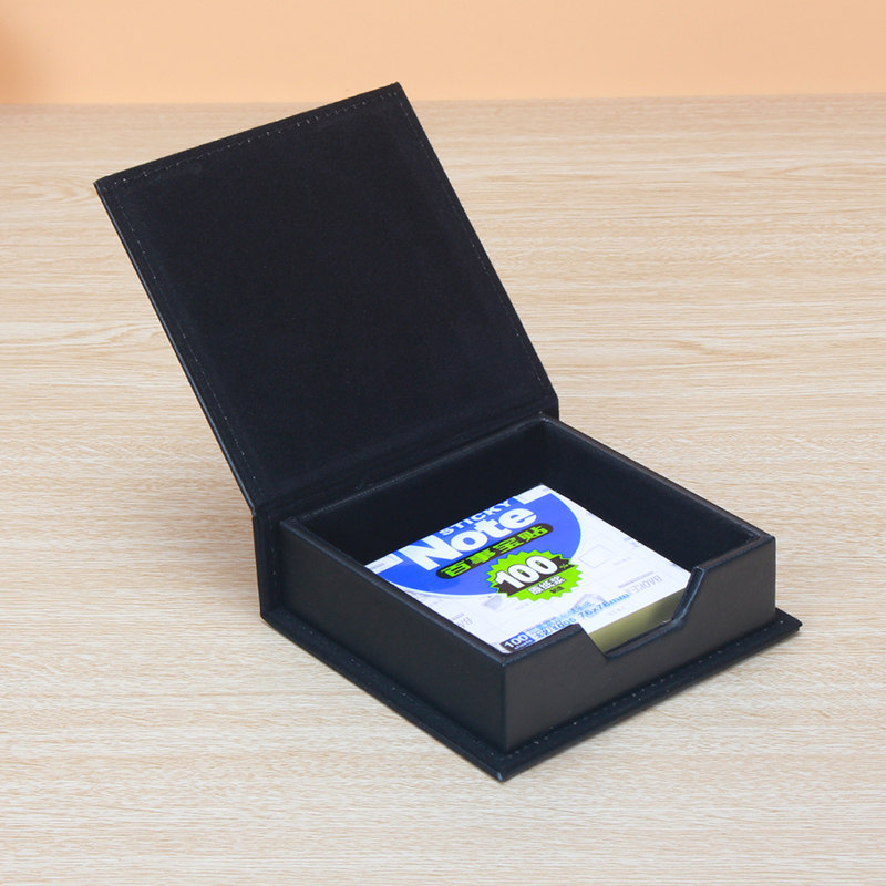 Meichao Leather Desk Organizer - Sticky Note & Business Card Holder ...