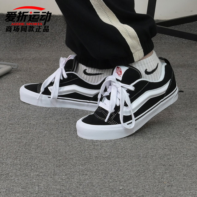 VANS Vanz 2024 Autumn New Knuskool Low Retro Ries Bread Bag Shoes Men's Female Board Shoes ...