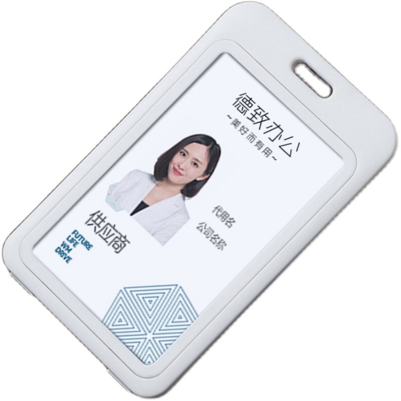 Custom Work Card Set for Employees - Hang Tag and Badge Display