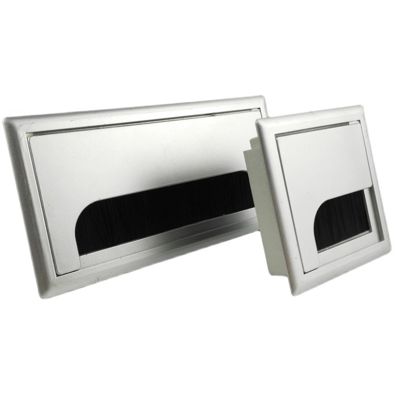 Computer Desk Square Wiring Box with Brush Wiring Box Wiring Hole ...