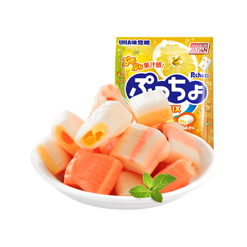 Uha Puchao Citrus Gummy - Japanischer Süßigkeiten-Snack 90g