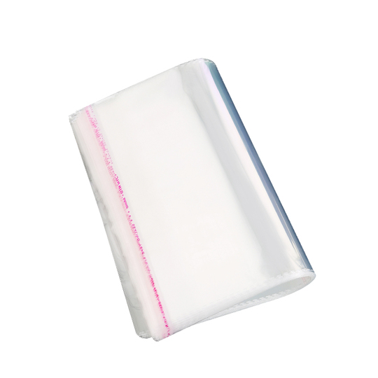 Transparent OPP Bags - 26x45cm - Self-Adhesive Plastic Packaging