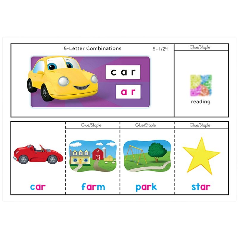 Phonics Flip Cards - Early Learning Spelling Cards for Kids