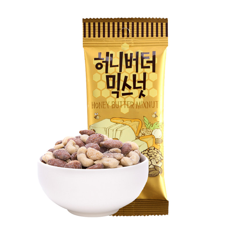 Babe Honey Butter Mixed Nuts 30g Korean Snack