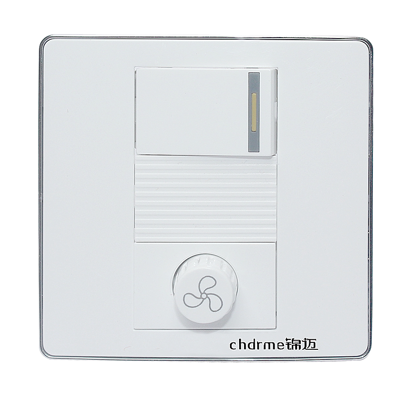 Jinmai 86 Type One-Open Speed Regulator Switch - 220V Ivory White